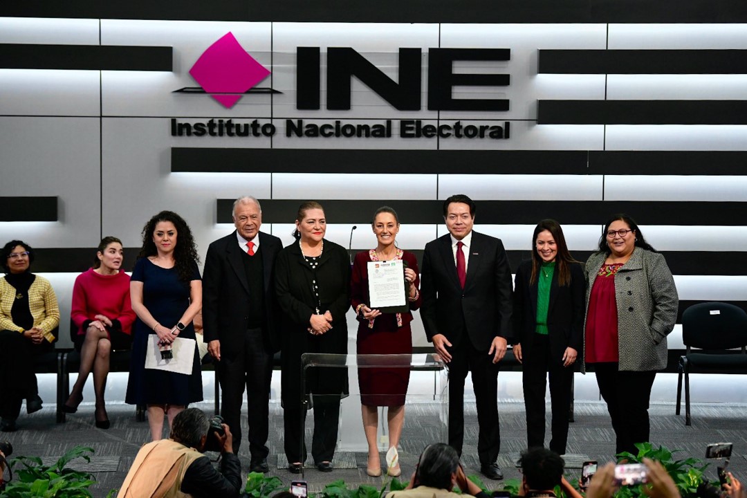 Video Claudia Sheinbaum Se Registra Ante El Ine Como Candidata A La